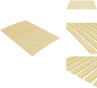vidaXL Vidaxl - Lattenrost mit 24 Latten 120x200 cm - Holz Lattenrost - Lattenrost 120x200 - Pappelholzlattenrost - Rolloslatten - Zusammenklappbarer