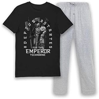Bioworld Warhammer 40,000 Techmarine Ensemble t-shirt et bas de salon pour homme, Noir, M