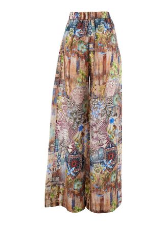 Momoni Womens Trousers Aspen Pant Multicolour Silk