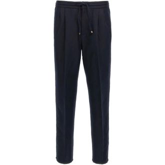 Brunello Cucinelli Homme, Pantalons, Bleu, Taille: 2XL Pantalon Bleu Style &Eacute;l&eacute;gant