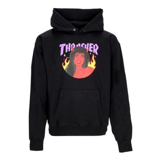 Thrasher Schwarzer Hoodie mit K&auml;ngurutasche - - Sweatshirts & Hoodies - Herren - Schwarzk - L