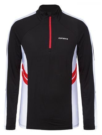 Icepeak NATE by Mens 1/2 Zip Shirt, Ausf&uuml;hrung:I, Gr&ouml;&szlig;e:XL, Qualit&auml;t:677, Elternfarbe:Schwarz, Farbe:Schwarz