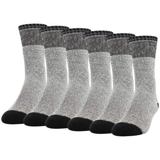 Gildan Herren Crew-Socken, voll gepolstert, strapazierf&auml;hig, 6 Paar