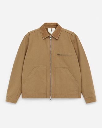 Arket Jacke Aus Baumwollcanvas -Beige