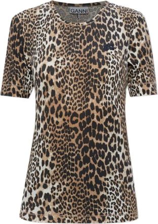 Ganni Femme, Tops, Brun, Taille: 36 FR Ganni T-shirts et Polos