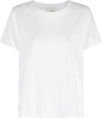 Loulou Studio Femme, Tops, Blanc, Taille: 38 FR Basiluzzo T-Shirt