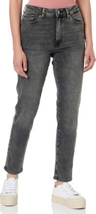 Only Damen Onlemily Stretch Hw St ANK Cro718 Ptt Jeans, Dark Grey Denim, 26W / 28L EU