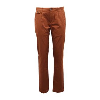 Paolo Pecora Baumwollhose mit 4 Taschen - - Trousers - Herren - Braun - S