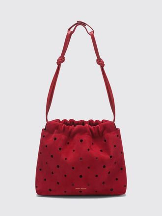 Manu Atelier Sac seau Romy en daim &agrave; pois avec cordon de serrage