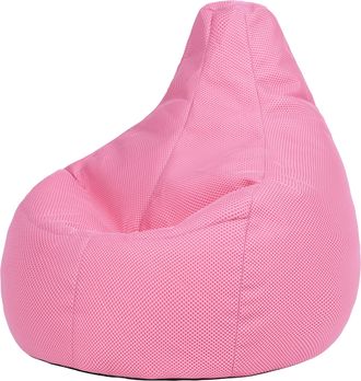 Icon Brand Performance Mesh Gaming Sitzsack, Rosa, Webstoff, Sitzsack Erwachsene mit F&uuml;llung, Bean Bag, Gaming Stuhl, Lounge Sessel, Lounge Stuhl, Schlafzimmer, 