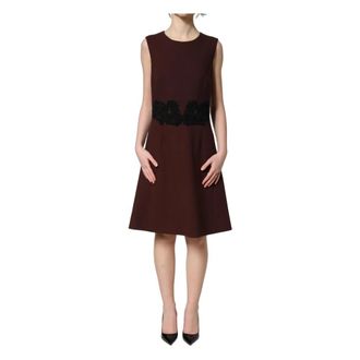 Dolce & Gabbana &Auml;rmelloses knielanges Kleid - - Dresses - Damen - Braun - XS