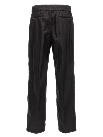 Valentino Garavani Mens Black Polyamide Casual Pants