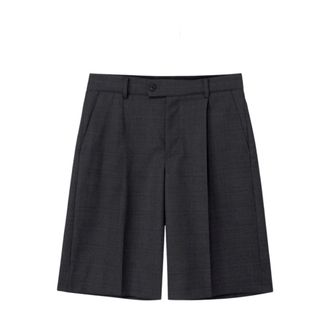 Dunst Homme, Shorts, Gris, Taille: M Pleated Bermuda Shorts