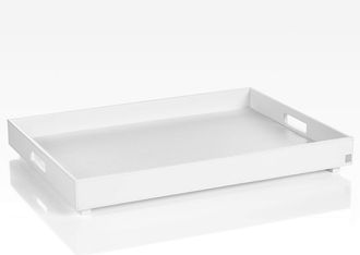 Joop HOMELINE, Tablett XL für Beistelltisch mit klappbarem Untergestell, Weiss