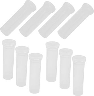 BESPORTBLE 10 Stück Teiliges Große Transparente Blumenwasser röhrchen mit Deckel Kunststoff Wasserröhrchen zur Blumenfrische Geeignet für Einzelne Stängel Verlän