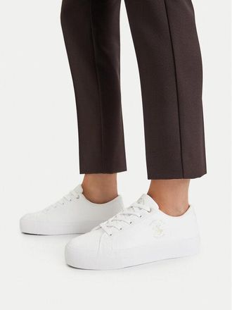 Beverly Hills Polo Club Sneakers aus Stoff BHPC040W Wei&szlig;