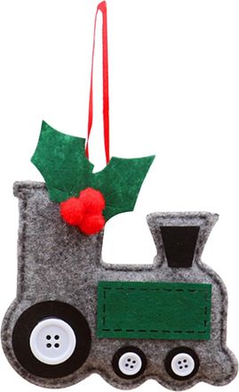 Generico Weihnachtszug | Textildekoration zum Aufh&auml;ngen - Eisenbahn f&uuml;r Weihnachtsbaum, f&uuml;r Innen- und Au&szlig;enbereich, Haus, Wohnzimmer, Auto, Rucksack, Fenster,