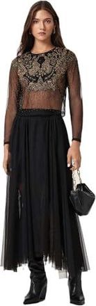 AllSaints Allsaints Jupe Ally en Tulle pour Femme, Noir, 38