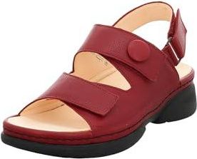 Think Damen CAMBIO chromfrei gegerbte nachhaltige Pantolette, Rosso 5010