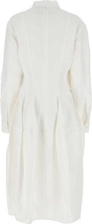 Bottega Veneta 9071 Exterior: Viscose Linen Abiti Lunghi Dress