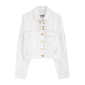 Ganni Damen, Jacken, Weiß, SGröße