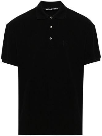 Palm Angels Poloshirt mit Logo-Stickerei - Schwarz