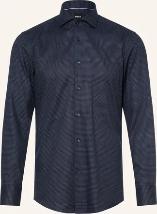 HUGO BOSS Hemd Hank Slim Fit blau