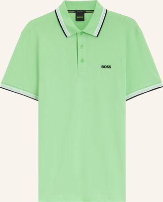 HUGO BOSS Piqu&eacute;-Poloshirt Paddy Curved Regular Fit gruen