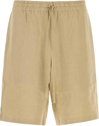 Le Kasha Homme, Shorts, Beige, Taille: XL Betul Linen Bermuda Shorts