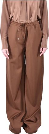 Max Mara Damen, Hosen, Braun, 2XLGr&ouml;&szlig;e