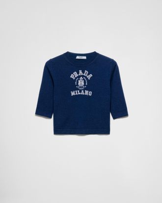 Prada Intarsien-Pullover aus Kaschmir