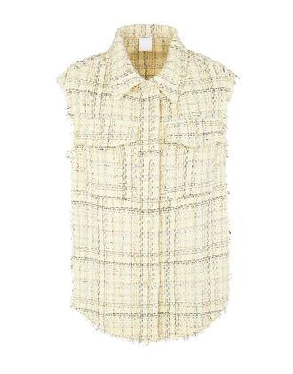 8 by YOOX COTTON TWEED SLEEVELESS JACKET