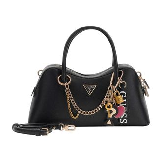 Guess Davina Satchel - - Bags - Damen - Schwarzk - ONE SIZE