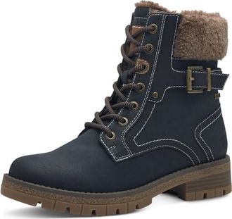 s.Oliver Bottines en Dentelle pour Femme 5-26297-43 Botte de Neige, Bleu Marine, 37 EU