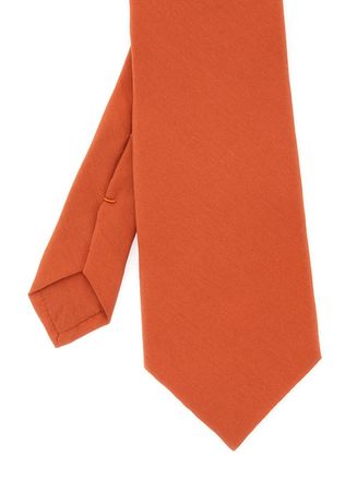 Saint Laurent Mens Bow Tie Papillon Orange Silk Ties &