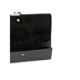 Tom Ford Grained Leather T-Clasp Clutch - Black