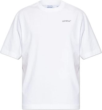 Off-white Homme, Tops, Blanc, Taille: 2XL T-shirt avec logo imprim&eacute;
