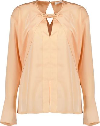 Paco Rabanne Femme, Blouses et Chemises, Rose, Taille: 44 FR Blouse satin&eacute;e &agrave; manches longues