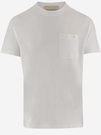 Valentino Mens Cotton T-Shirt White T-Shirts And Polos