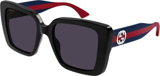 Gucci Sonnenbrille mit quadratischem Rahmen - - Accessories - Damen - Schwarzk - 53 MM
