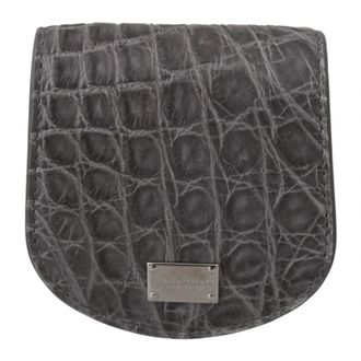 Dolce & Gabbana Exotische Graue Leder Kondom Brieftasche - - Accessories - Herren - Grau - ONE SIZE