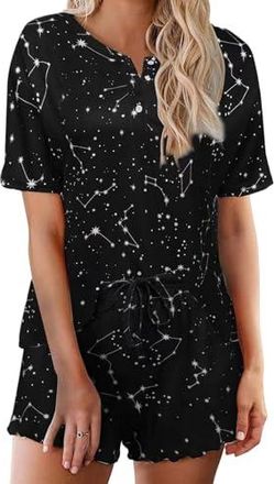 Generic Ensembles de pyjama tie-dye, v&ecirc;tements de d&eacute;tente pour femmes, ensembles de pyjama deux pi&egrave;ces pour femmes, costume deux pi&egrave;ces de loisirs &agrave; la maison