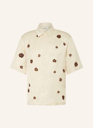 Sandro Sandro Kurzarm-Hemd Regular Fit Mit Leinen beige