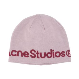 Acne Studios Wollm&uuml;tze aus Strick - - Accessories - unisex - Rosa - ONE SIZE