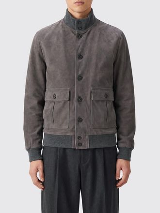 Valstar Blouson bomber en daim avec col montant et poches plaqu&eacute;es