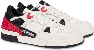 Love Moschino JA15084G1NIKB10D, Damen-Turnschuhe, Weiß/Schwarz, 38 EU, Weiss SCHWARZ, 38 EU