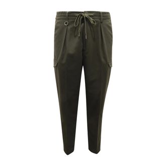 Paolo Pecora Cargohose Gr&uuml;n Kordel Modell - - Trousers - Herren - Gr&uuml;n - S