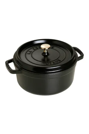 Staub Schmortopf LA Cocotte, Schwarz, Metall, 3,8 L, backofengeeignet, Kochen, Töpfe, Schmortöpfe