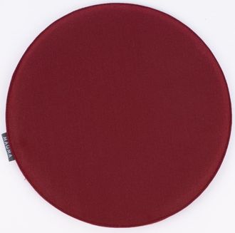 Schöner Leben Magma Stuhlkissen AVARO Filz rund Wein rot 35x2cm