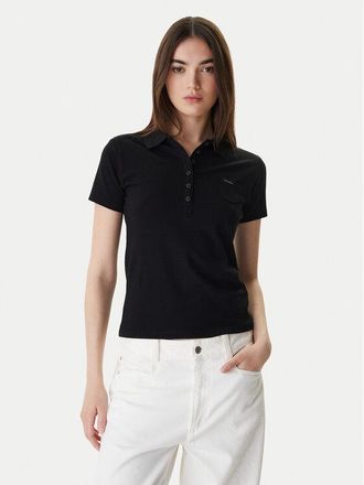 Guess Poloshirt W5GP73 KCYR1 Schwarz Regular Fit